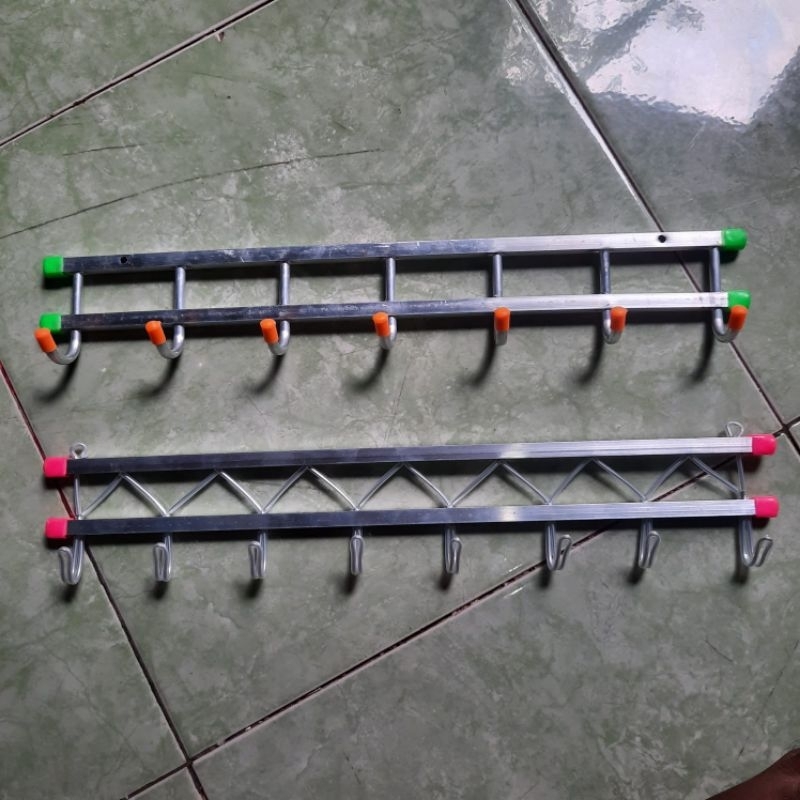 Jual kastok/gantungan baju Alumunium full kait 7 dan kawat kait 8 ...