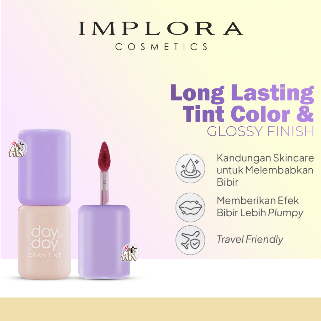 Jual IMPLORA DAY TO DAY DEWY TINT SERIES ( READY ALL SHADE ) | Shopee ...