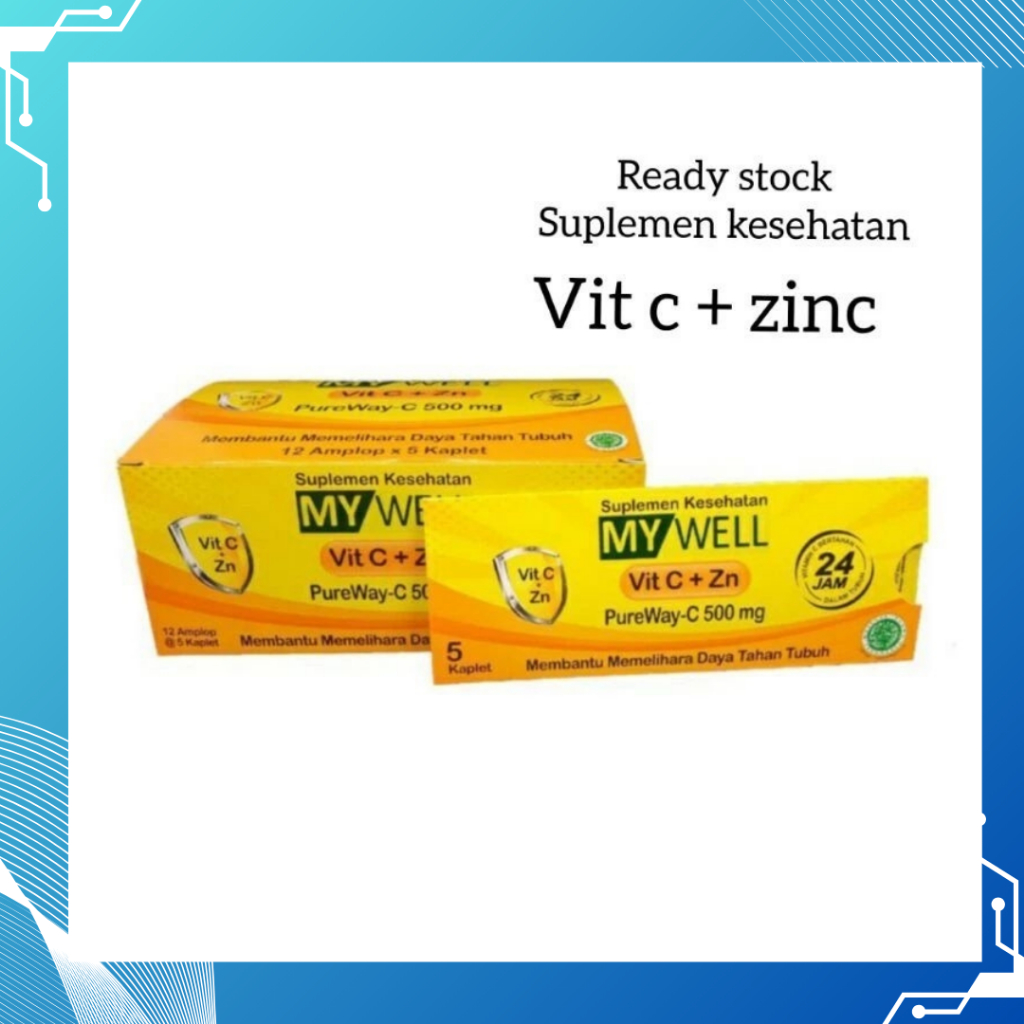 Jual MY WELL / mywell Vit C +Zn Isi 5 Tab Vitamin C 500MG | Shopee ...