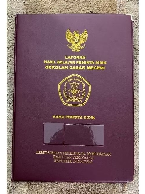 Jual READY STOK Sampul Map Raport SD UMUM Raport Custom untuk PAUD , TK ...