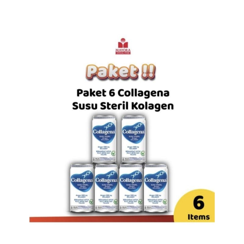 Jual collagena Susu Steril 189 ml ( Isi 6 Kaleng) Lebih Hemat !!!! | Shopee Indonesia