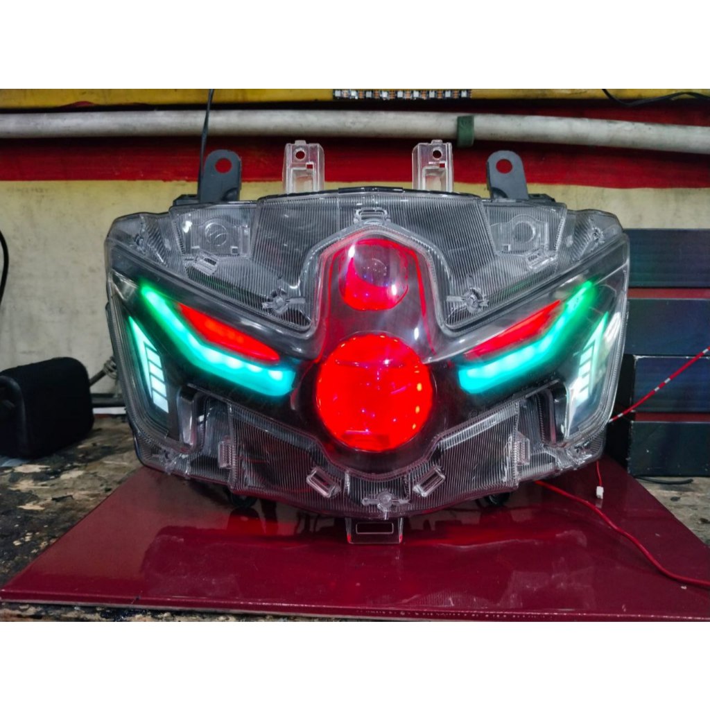 Jual LAMPU BILED NMAX TURBO PAKET BILED CUSTOM LAZY RGB LAMPU DEPAN ...