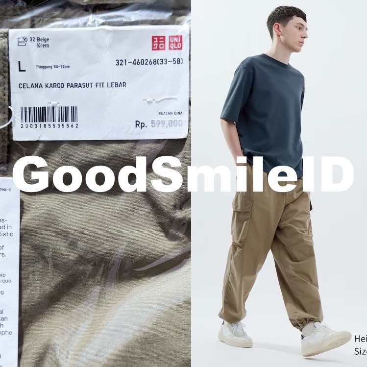 Jual SALE!! Men Celana Parasut Fit Lebar Parachute Pants UNIQLO JASTIP ...
