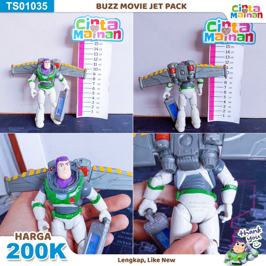 Jual TS01035 - Buzz Movie Jet Pack Toy Story Figure, Lengkap dan Like ...
