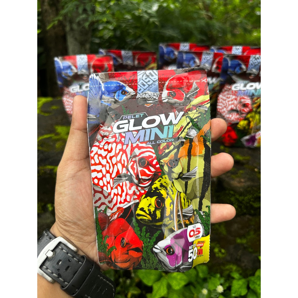 Jual PELET GLOMINI SEMUA IKAN HIAS ALL COLOR (ukuran 0,5 Mili) Discus ...