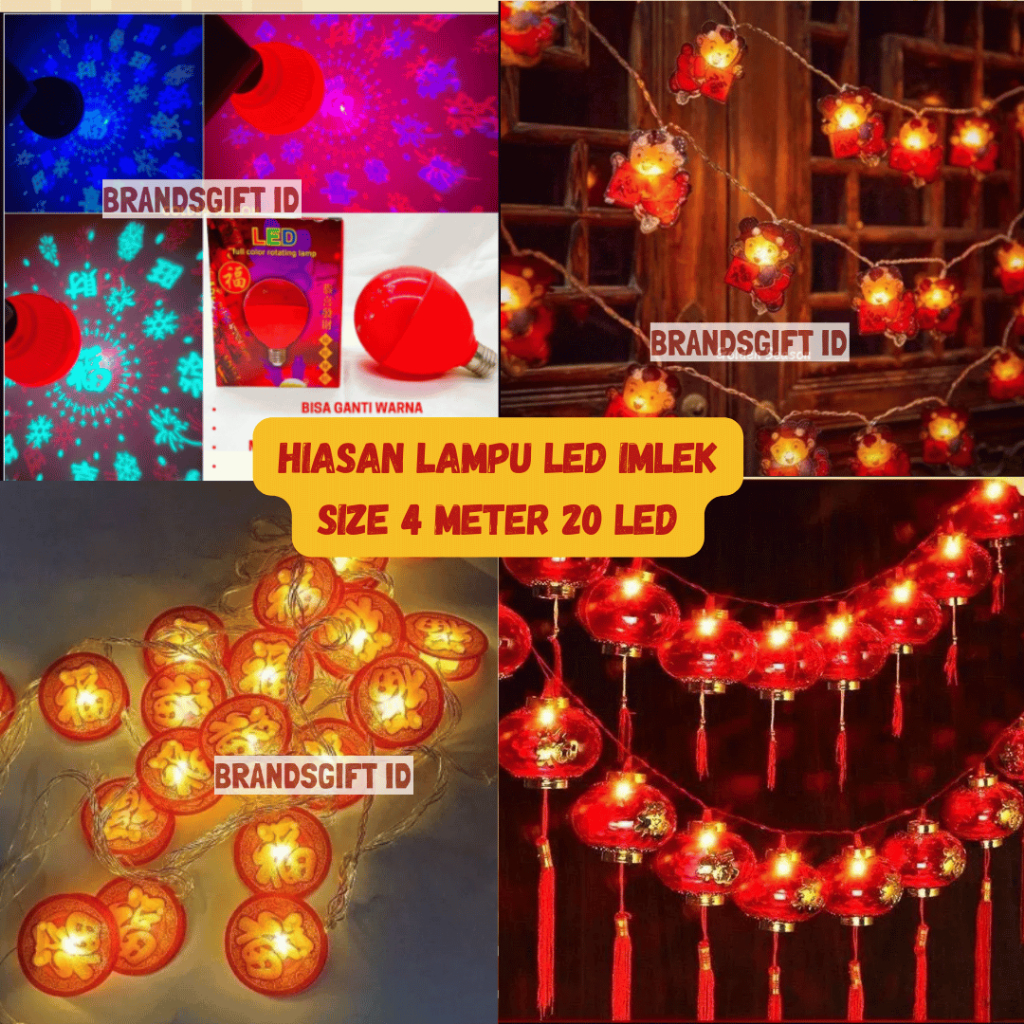 Jual NEW LAMPU HIASAN IMLEK LAMPION FU ANEKA MOTIF - DEKORASI CNY ...