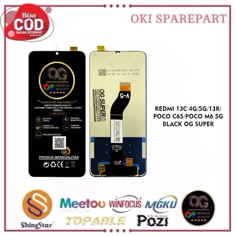 Jual LCD XIAOMI REDMI 13C 4G / 5G / 13R / POCO C65 / POCO M6 5G FULLSET ...