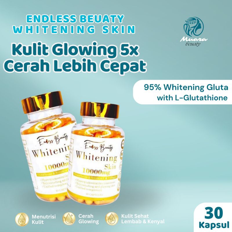 Jual GLUTA COLLAGEN 60 Capsul L-Glutathione 10000mg Pencerah Wajah ...