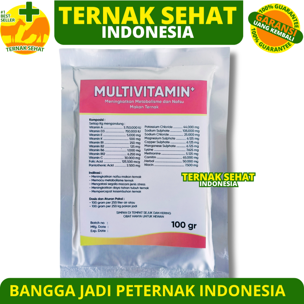 Jual MULTIVITAMIN PLUS 100 GRAM - Multivitamin Elektrolit untuk Nafsu ...