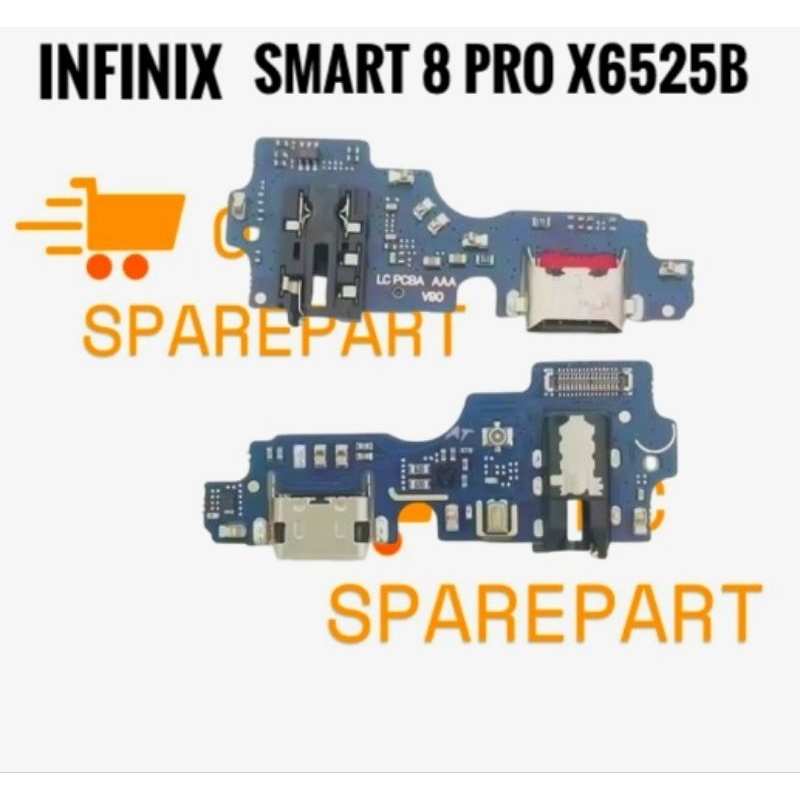 Jual Papan Konektor Cas Infinix Smart 8 Pro X6525B FULL iC | Shopee Indonesia