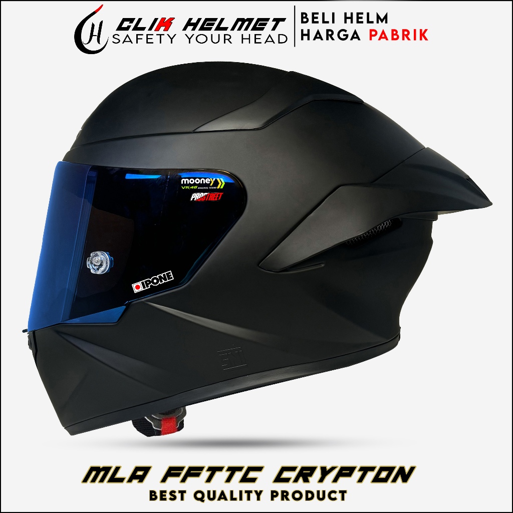 Jual Helm Full Face MLA TTC Crypton | Hitam Doff Kaca Smoke | Paket Ganteng Dewasa SNI | Shopee ...