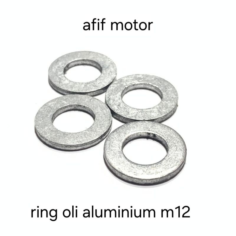 Jual Ring tap oli aluminium m12 atau baut 17an untuk baut oli honda jup ...