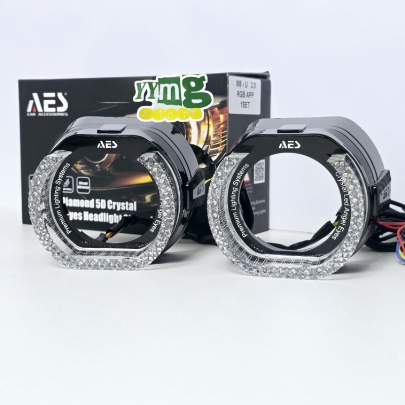 Jual Shroud 5D TIPE BMW U30 3 INCH RGB Merk AES | Shopee Indonesia