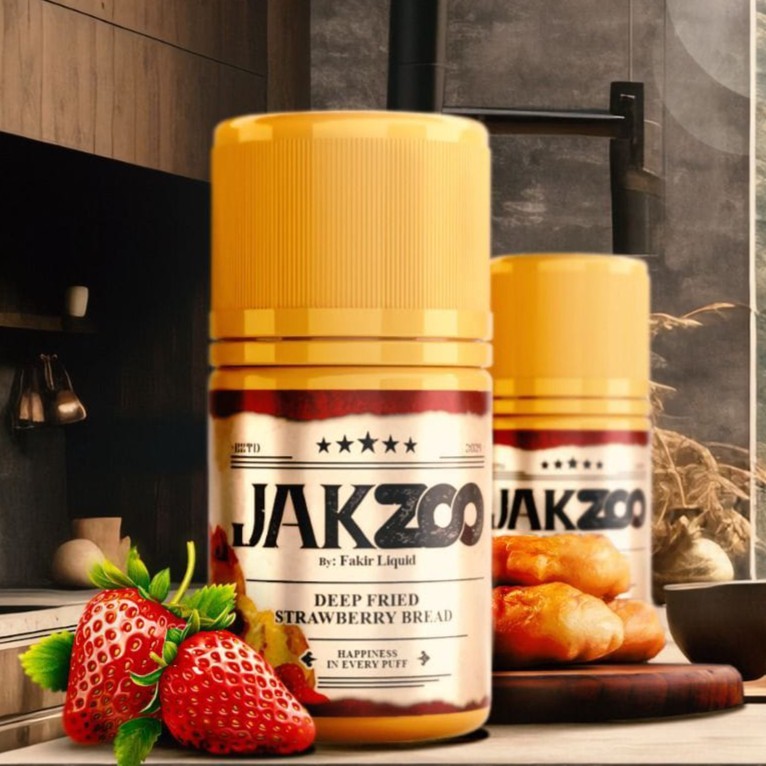 Jual Jakzoo Deep Fried Strawberry 60ML by Vapezoo x FakirLiquid ...
