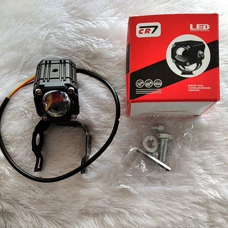 Jual Lampu laser LED mini d2 2 warna putih dan kuning ori CR7 | Shopee ...