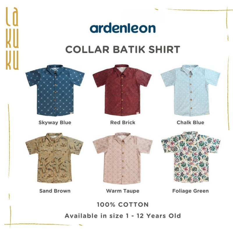 Jual Lakuku - Ardenleon Collar Batik Vol.2 Shirt Atasan Kemeja Baju ...
