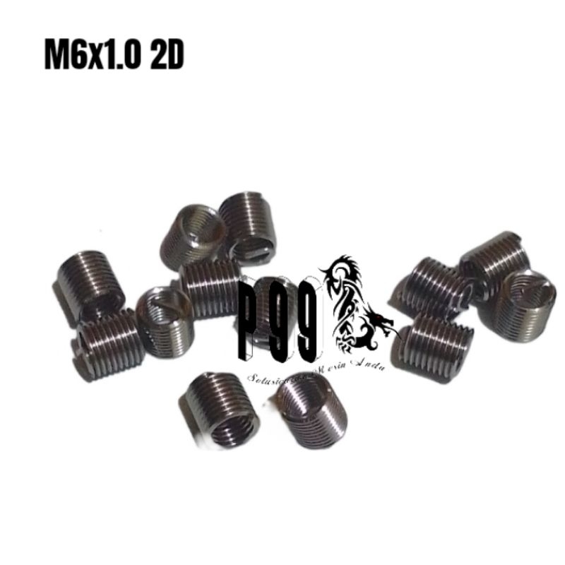 Jual Recoil Baut 10 M6 x 1 2D Helicoil Insert Verbos Baut Slek Dol Aus ...