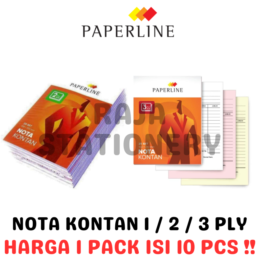 Jual PAPERLINE NOTA KONTAN 1 ply 2 ply 3 ply RANGKAP KECIL BESAR BON ...