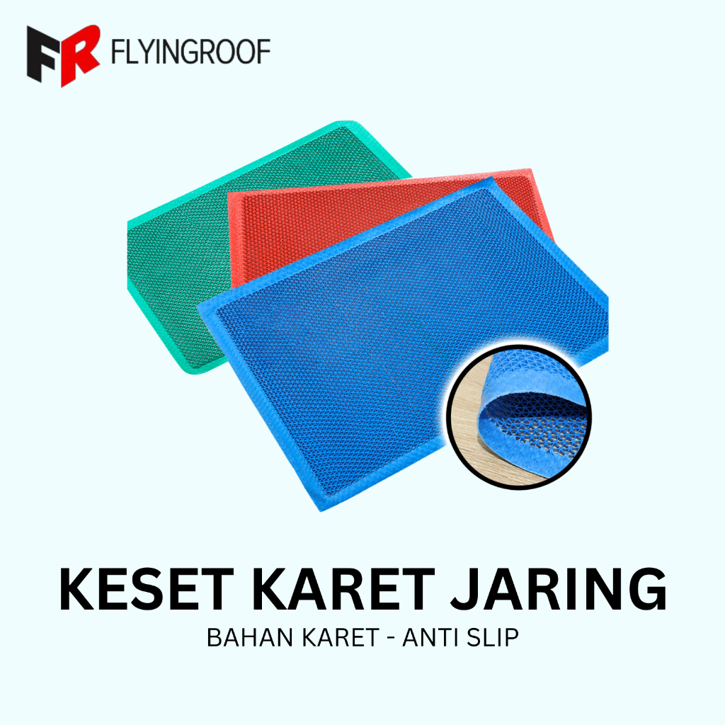 Jual Keset Karet Jaring Keset Lantai Jaring Keset Kaki Karet Jaring ...
