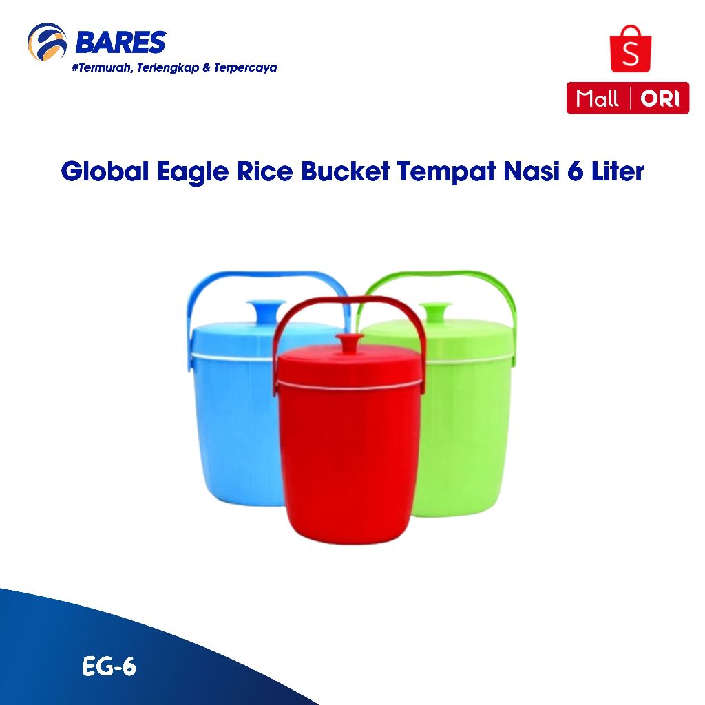 Jual Global Eagle Rice Bucket Tempat Nasi 6 Liter | Shopee Indonesia