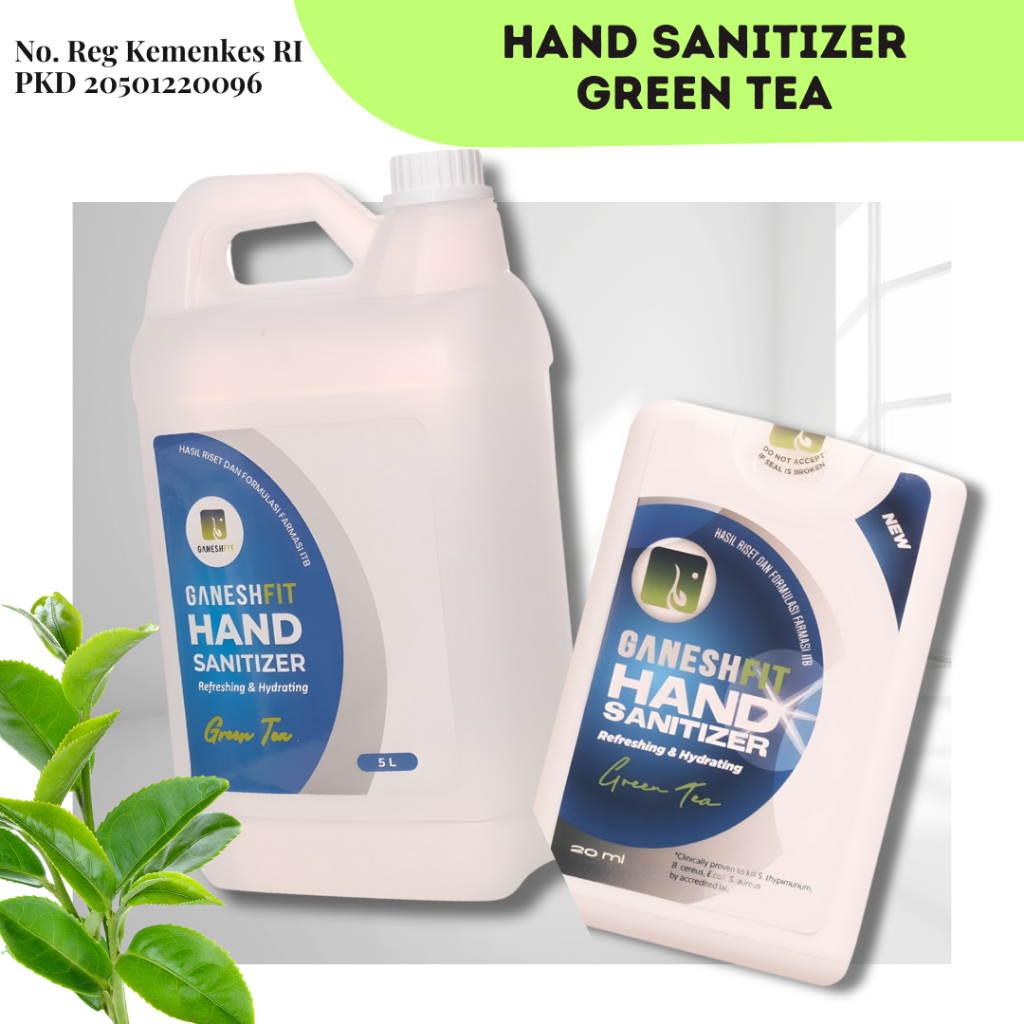 Jual Ganeshfit Hand Sanitizer Green Tea 20 ML Pocket Size Hasil Riset ...