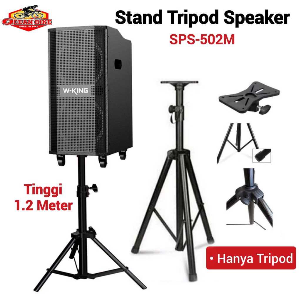 Jual OCEANBIKE Stand Tripod Standing Kaki Tiang Speaker Aktif Pasif Multifungsi Universal ...