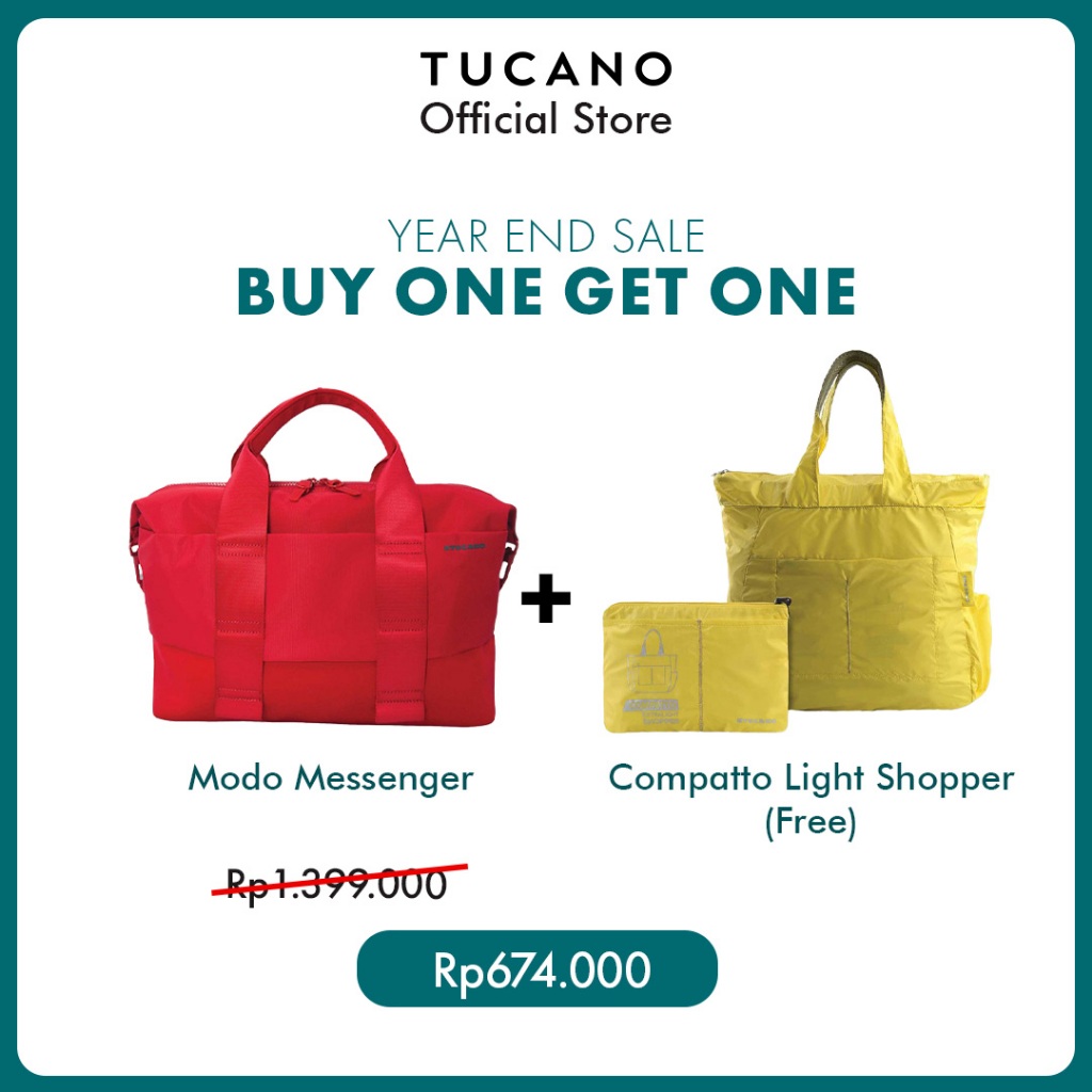 Jual BUY 1 GET 1 Tucano Messenger MODO Polyester for laptop / MacBook ...