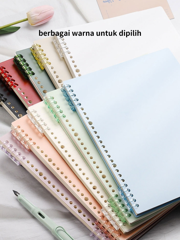 Jual Binder A5 B5/DIY plastik binder cover/warna permen cover binder A5 ...