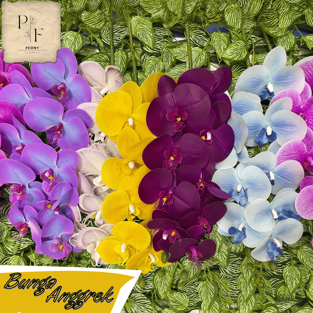 Jual Bunga Anggrek - Bunga Artificial Anggrek Latex - Dekorasi Bunga ...