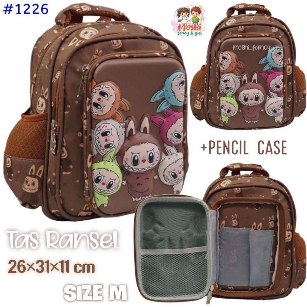 Jual Tas Ransel Labubu Anak Laki-Laki size TK / Tas Gendong Sekolah Boy Motif Labubu / Backpack ...