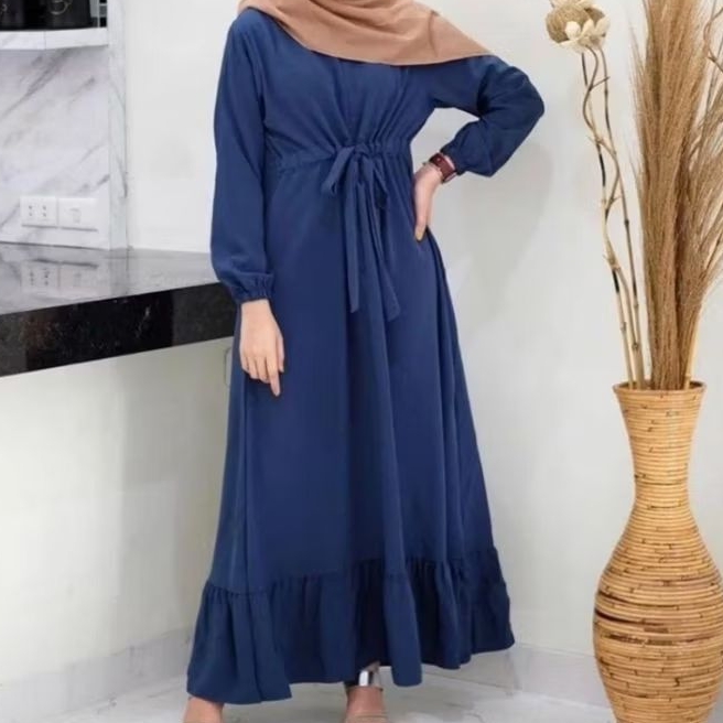Jual Gamis polos wolpeach / gamis reinn dress / gamis navy / gamis syar ...