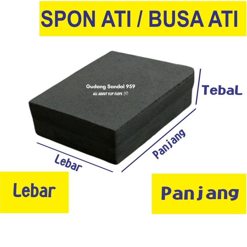 Jual SPON ATI / BUSA ATI TEBAL 6,5 CM HITAM UKURAN LEBAR 19,5 CM x ...