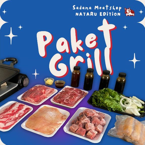 Jual PAKET GRILL AT HOME Grill Set Sadana Meatshop l Daging Sapi Slice ...