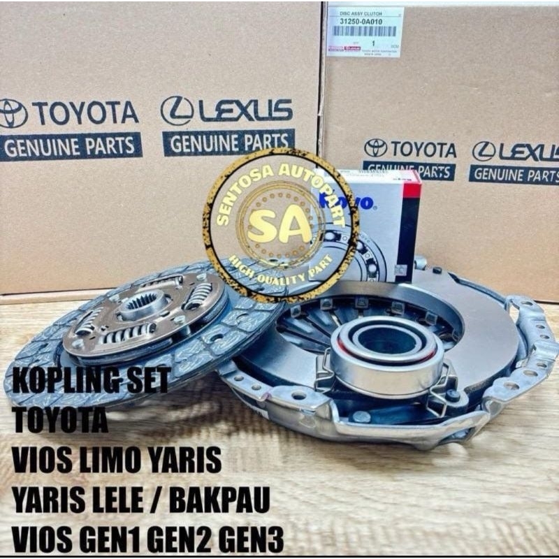 Jual KOPLING SET ( PER ) TOYOTA VIOS LIMO YARIS YARIS BAKPAU LELE NEW ...