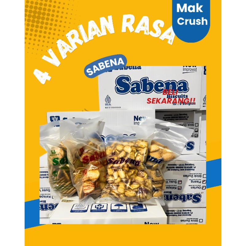 Jual Sabena Biskuit Isi 4 Kantong 4 Rasa Biskuit Mix Total 1 Kg Cemilan ...