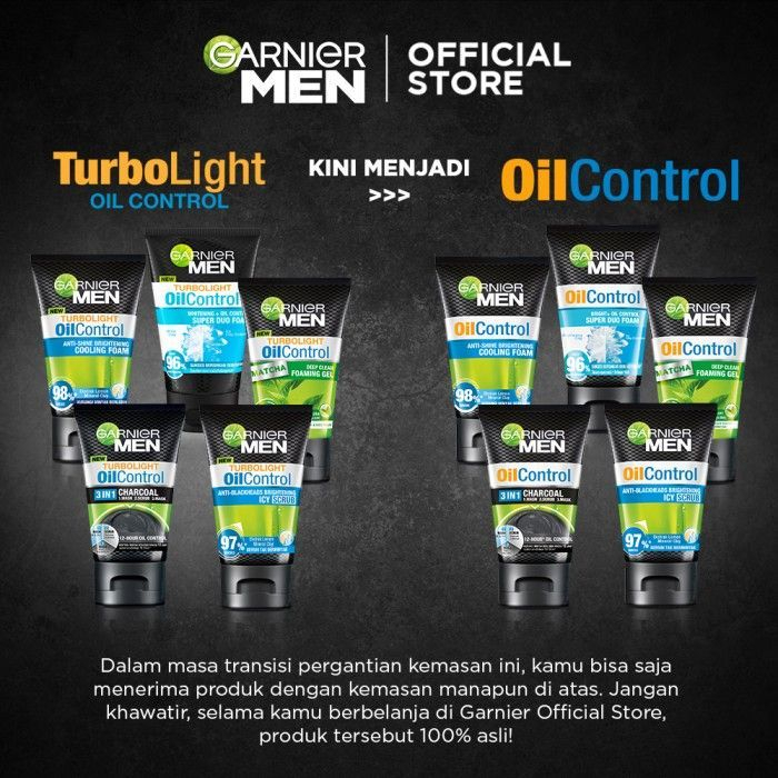 Jual Garnier Men Oil Control 100ml | Shopee Indonesia