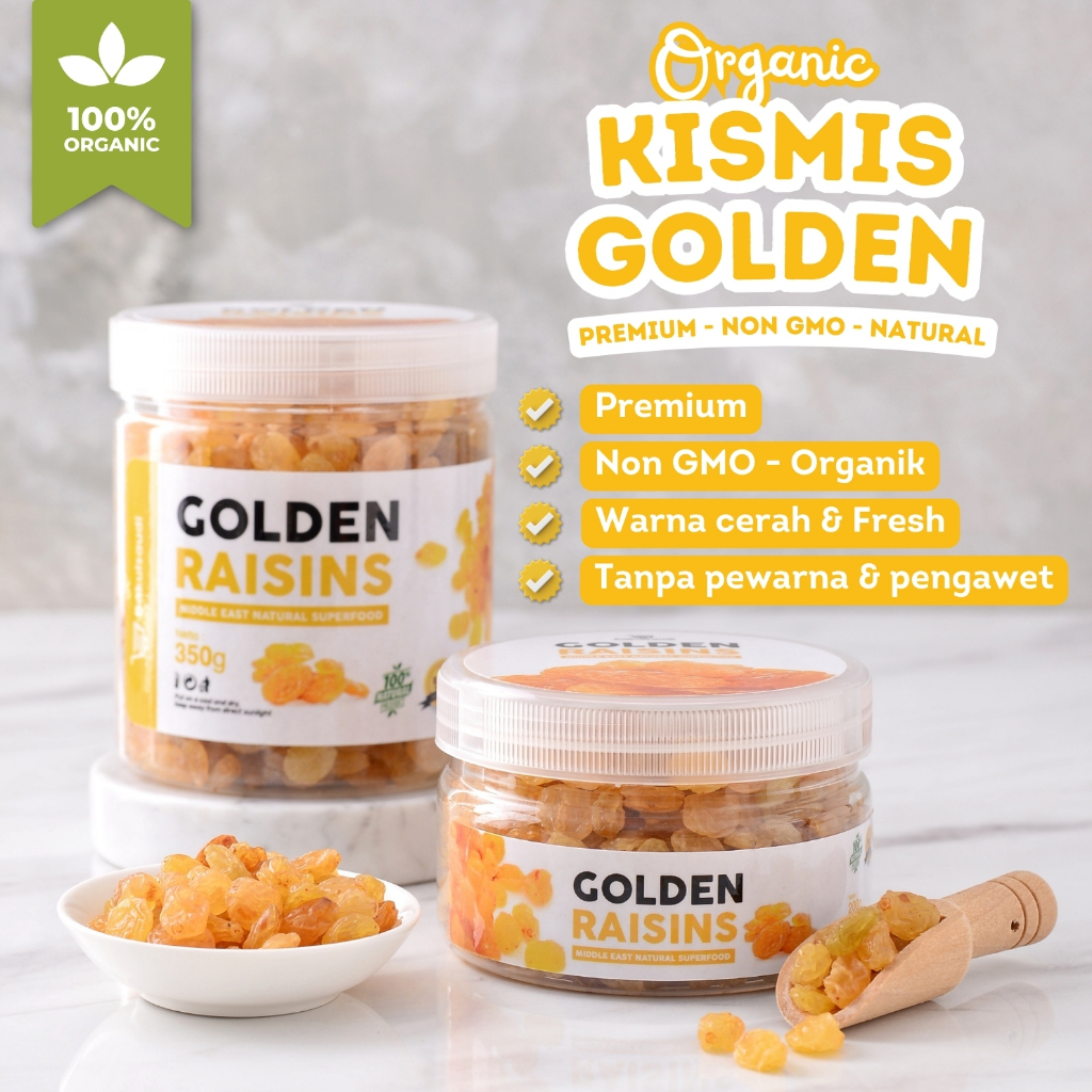 Jual Kismis Golden Raisins Premium Organik Original 100% Raisin Simin ...