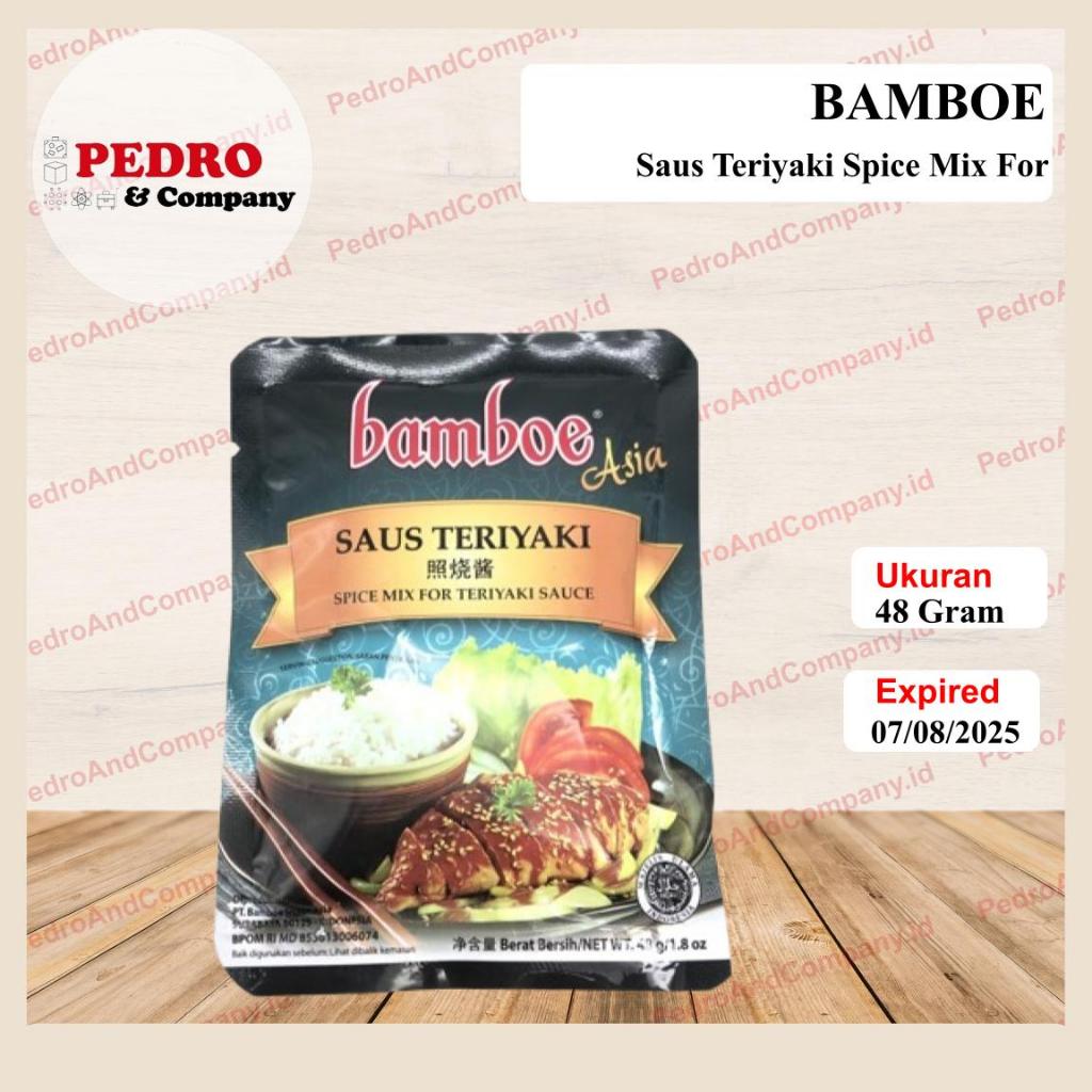 Jual Bamboe Asia Saus teriyaki 48 gram - teriyaki sauce bumbu instant ...