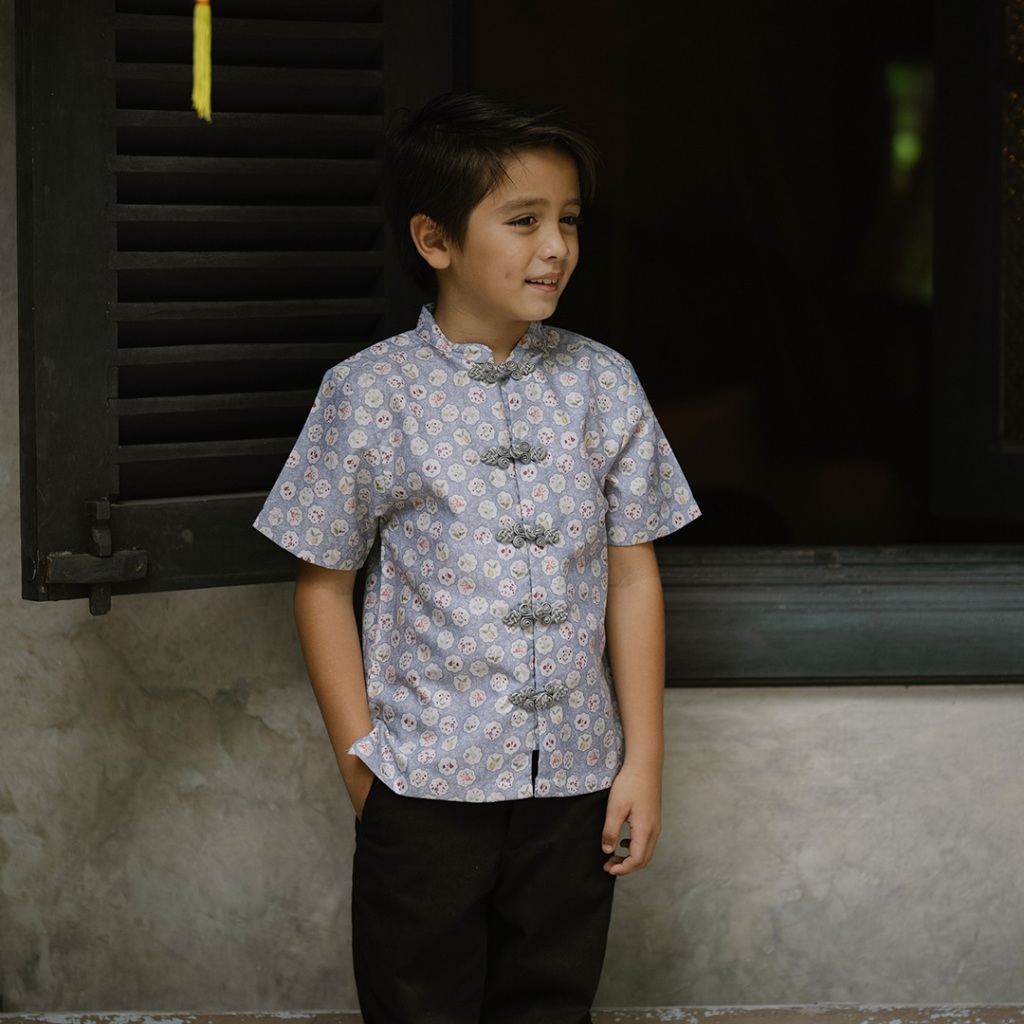 Jual LEWIS EMMA - Han Qipao Top (2-14 Tahun) Baju Imlek Anak Laki-Laki ...