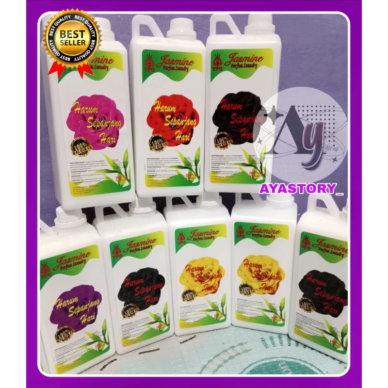 Jual PEWANGI LAUNDRY JASMINE BOTOL UKURAN 1 LITER-TAHAN LAMA/PEWANGI ...