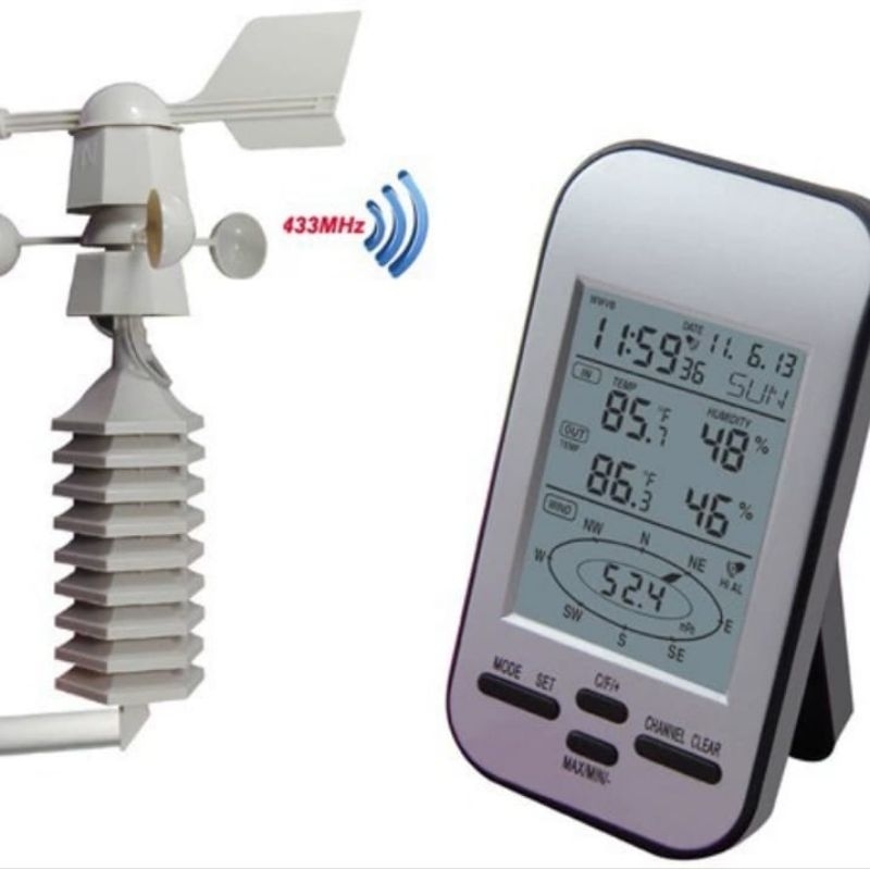 Jual weather station pro digital wind speed and direction anemometer ...