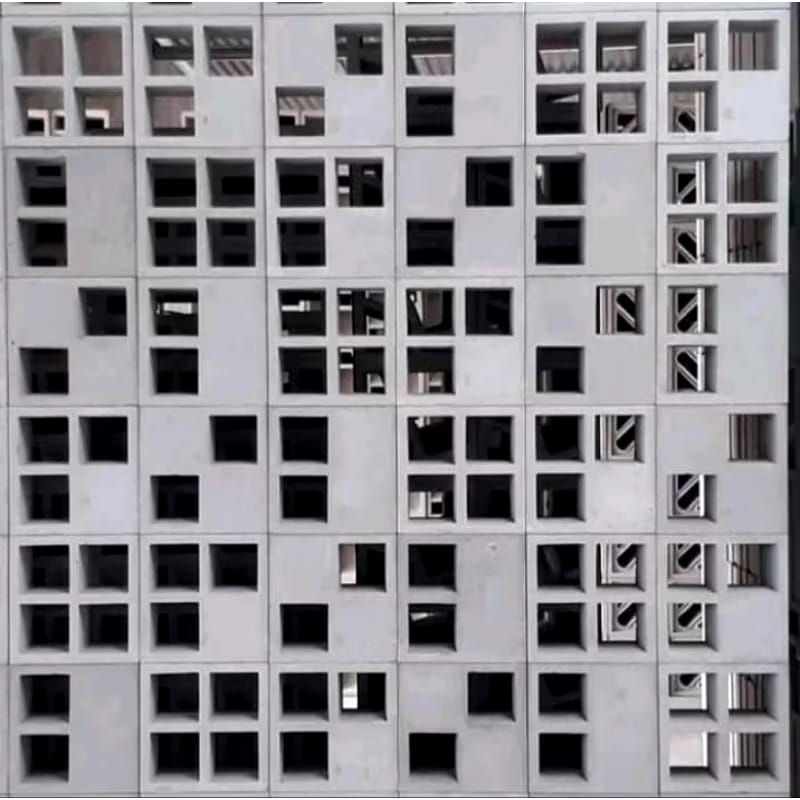 Jual ROSTER BETON ROSTER MINIMALIS LUBANG ANGIN MODERN MOTIF DADU ACAK ...