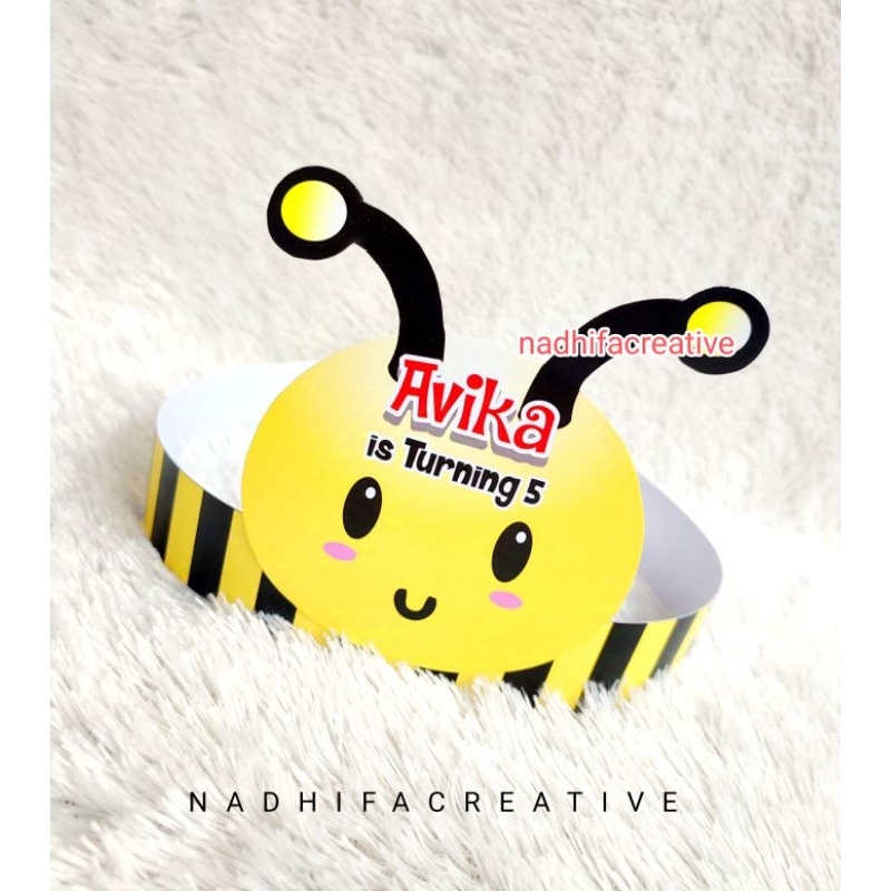 Jual Topi Ulang Tahun Gambar Hewan Lebah | Shopee Indonesia