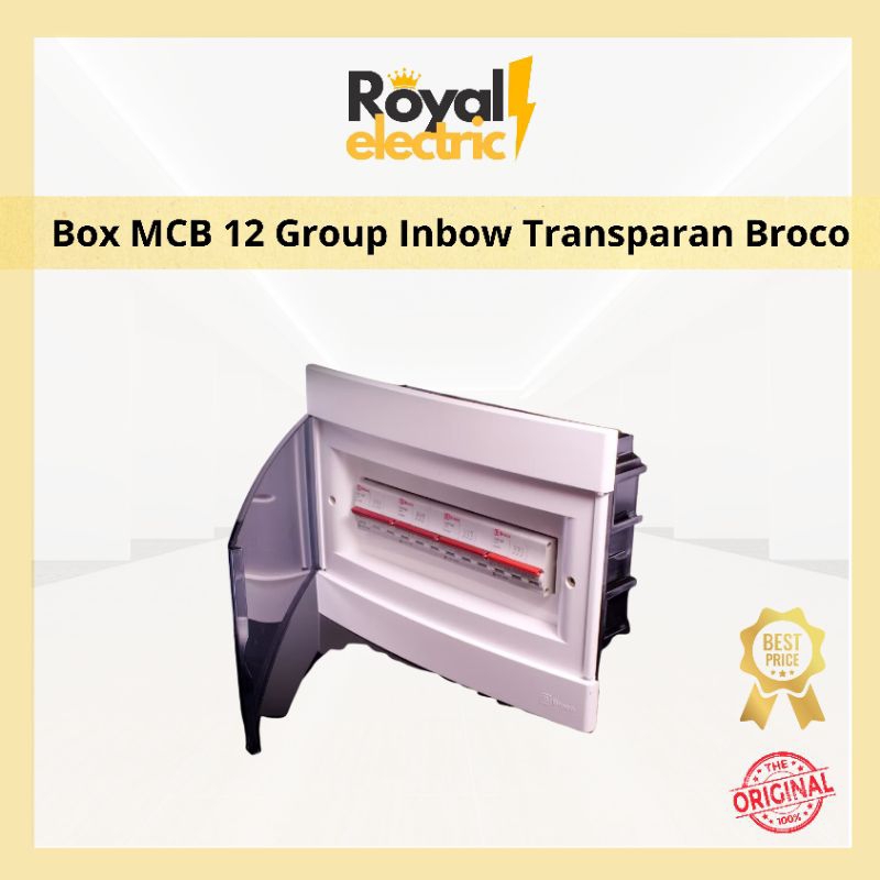 Jual Broco Electrical 17112-50 Box MCB 12 Group Inbow Transparan ...