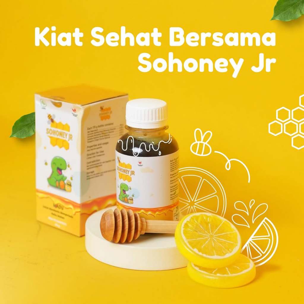 Jual SOHONEY JR ASLI ORIGINAL 100% - MADU HERBAL PENAMBAH NAFSU MAKAN ANAK | Shopee Indonesia