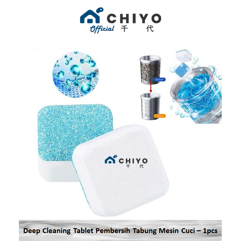 Jual CHIYO Living - Deep Cleaning Tablet Pembersih Tabung Mesin Cuci ...