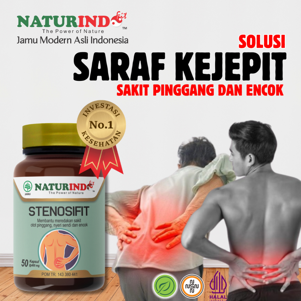 Jual Obat Saraf Kejepit Sakit Pinggang dan Kaki Pinggang Encok Kecetit Herbal Alami Syaraf ...