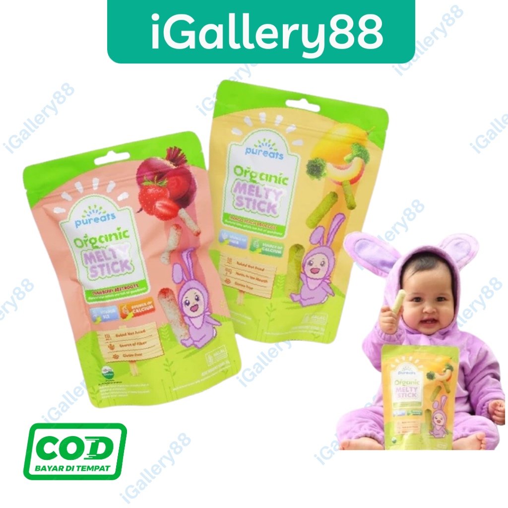 Jual Pureats Melty Stick - Camilan Snack Anak Bayi | Shopee Indonesia