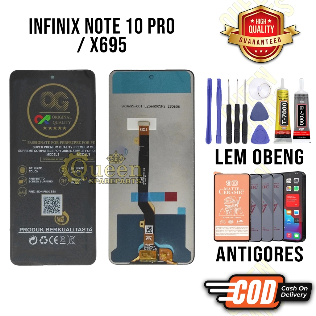 Jual Lcd Touchscreen INFINIX NOTE 10 PRO / X695 Original OEM Qulaity ...
