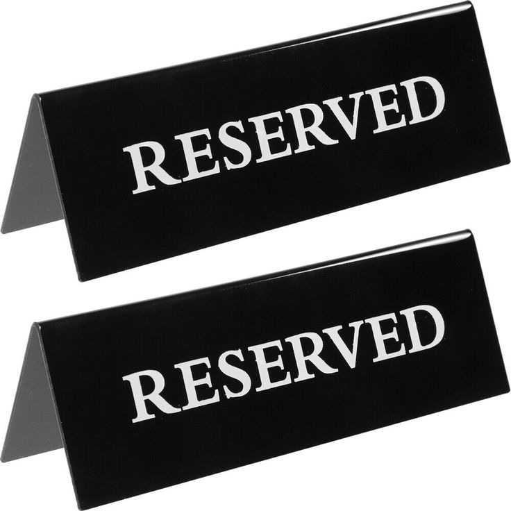 Jual Reserved Tanda Meja Table Sign UV Print Akrilik Tekuk | Shopee ...